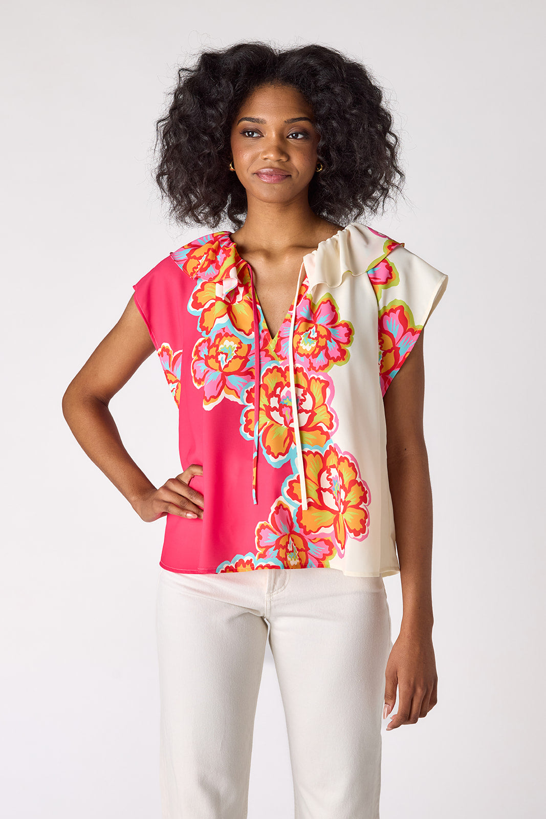 Fern Top in Dancing Primrose | CROSBY by Mollie Burch