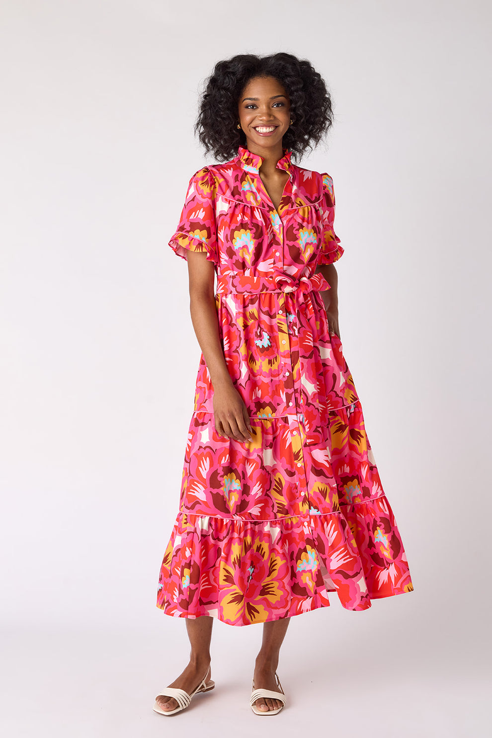 Hampton Dress in Paper Flower | CROSBY by Mollie Burch