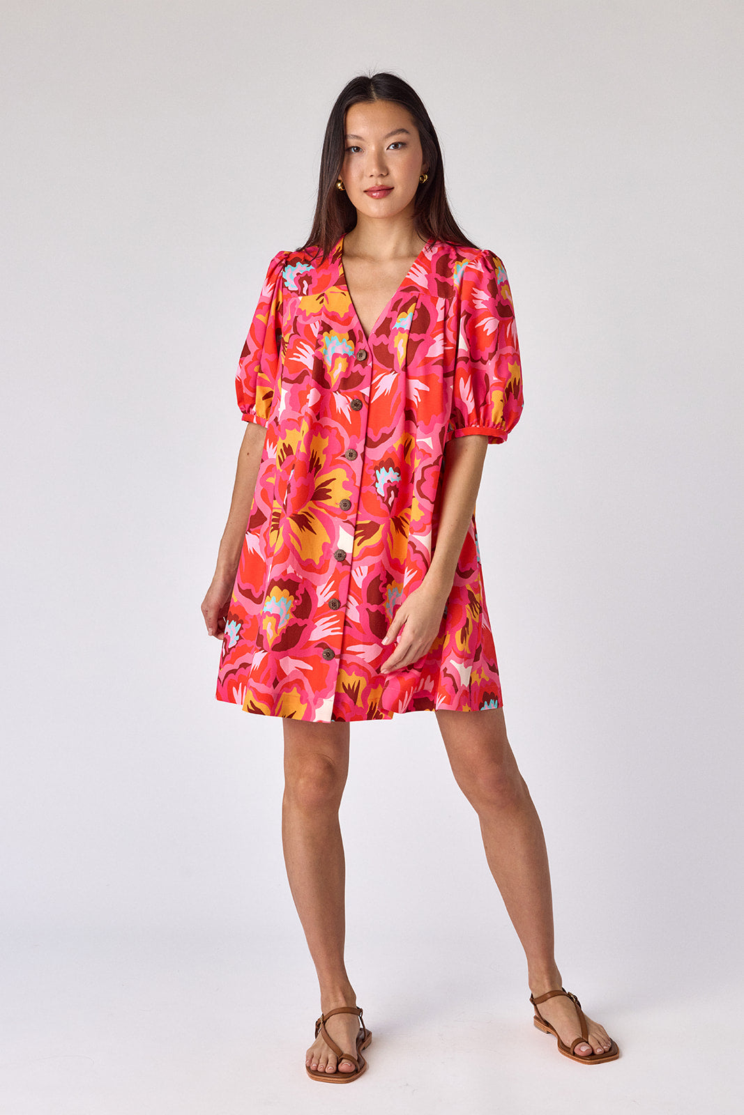 Stevie Dress in Paper Flower | CROSBY by Mollie Burch