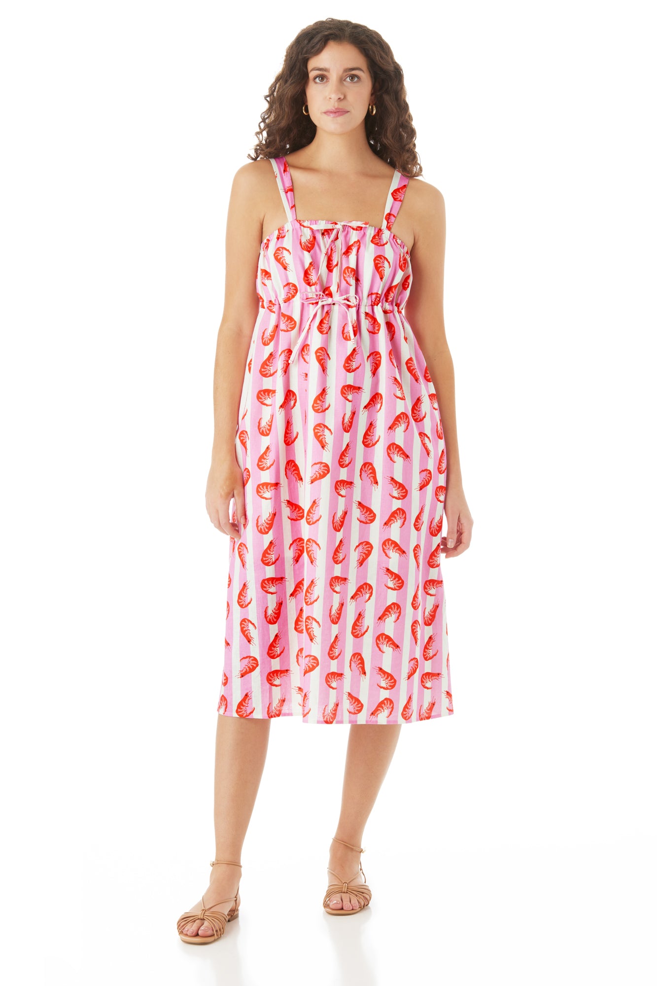 Kya Dress SAMPLE - Shrimp Cocktail – CROSBY